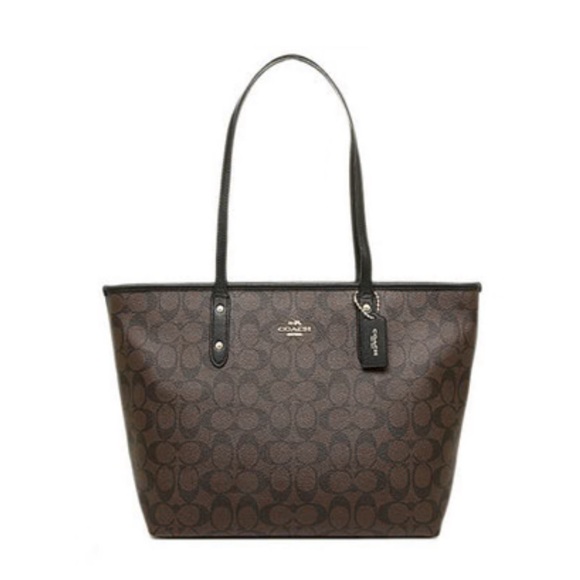 Coach | Bags | Coach City Zip Tote In Signature Canvas F58292 | Poshmark